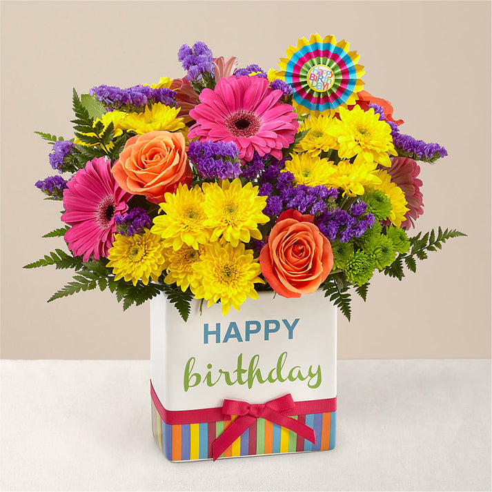 Birthday Brights Bouquet–Ballard Blossom